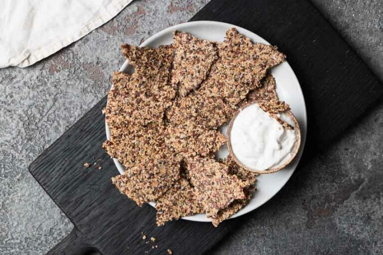 Glutenfreie und vegane herzhafte Amaranth Cracker