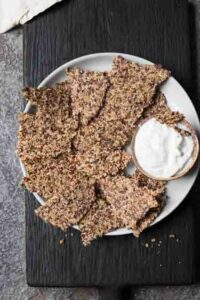Glutenfreie und vegane herzhafte Amaranth Cracker